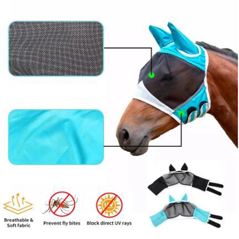 Multicolor Horse Masks Horseback Riding Breathable... – Grandado