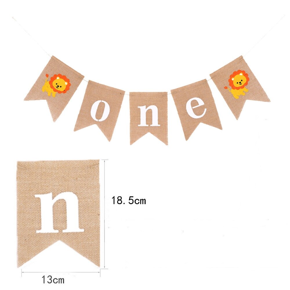 Safari Animal HighChair ONE Banner Baby Shower Bur... – Vicedeal