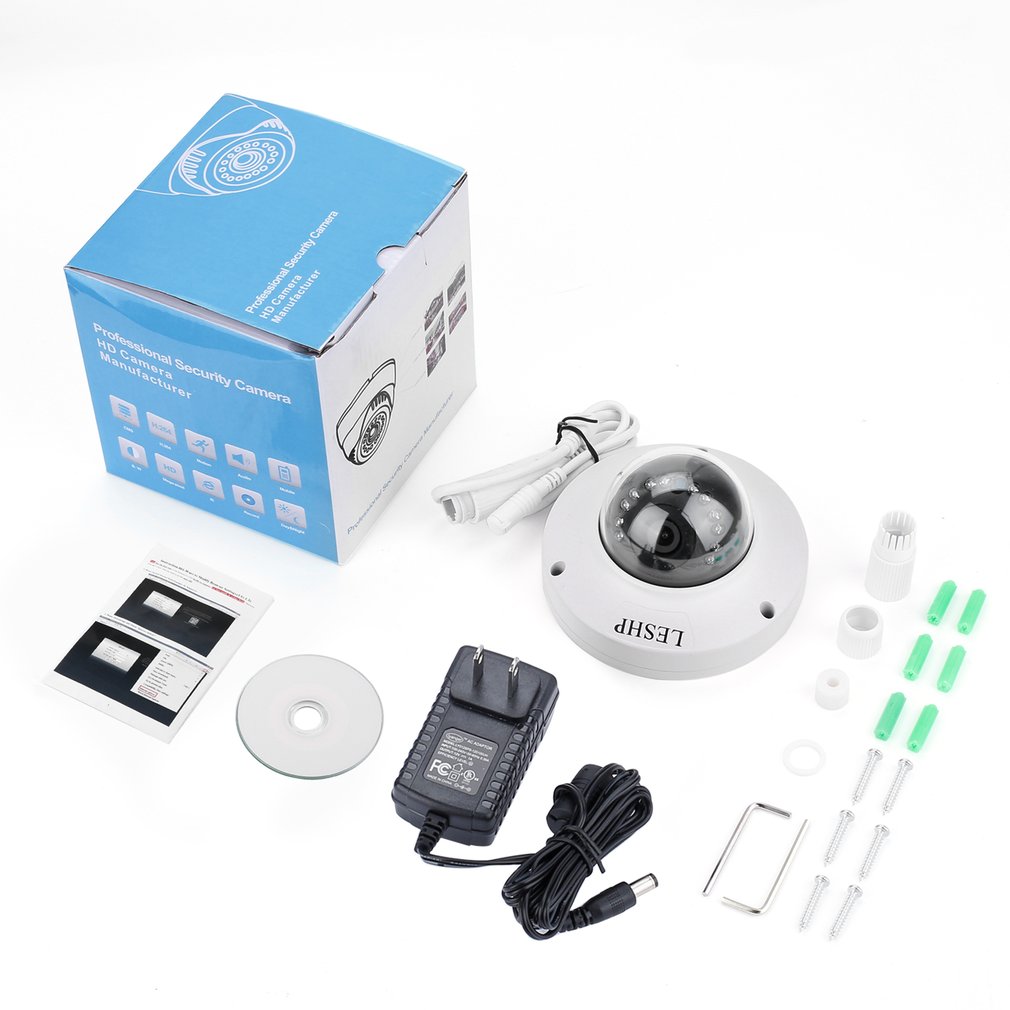 LESHP Day Night Vision Waterproof Security 1.0MP H... – Grandado