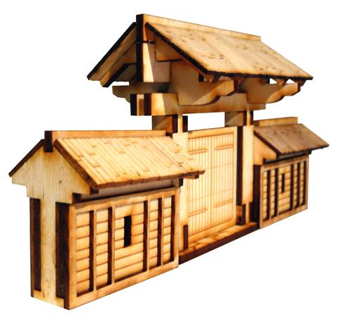 Japanese Style Architecture Castle Wooden Scene 28... – Grandado