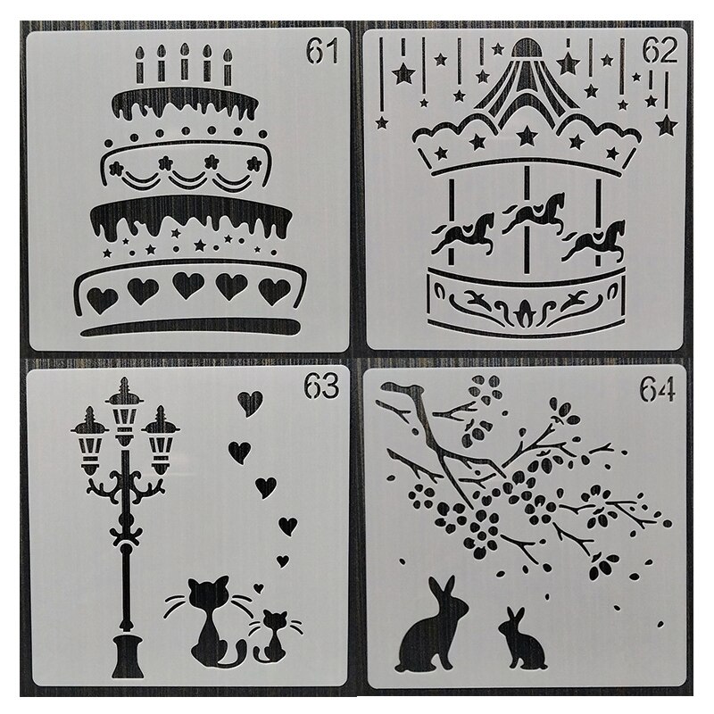1Pcs 13*13Cm Carousel Mold DIY Layering Stencils W... – Vicedeal
