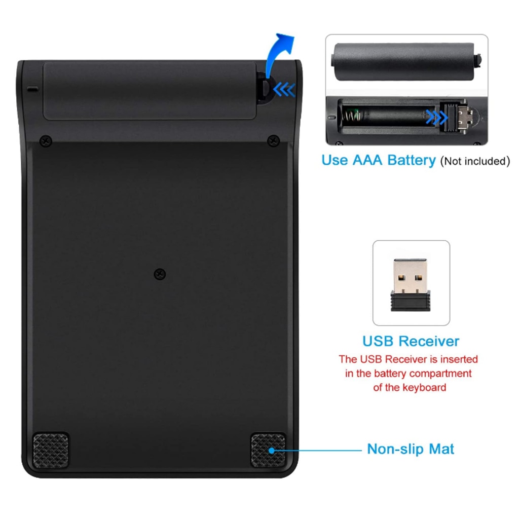 2 4g Wireless Mini Digital Keyboard And Mouse Set Grandado