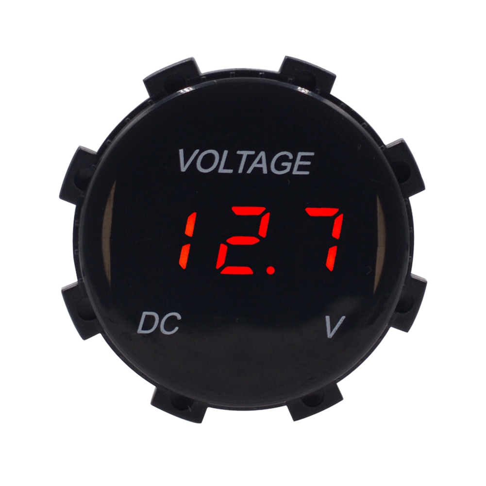 12V 24V Car Voltage Meter Marine Motorcycle LED Pa... – Vicedeal