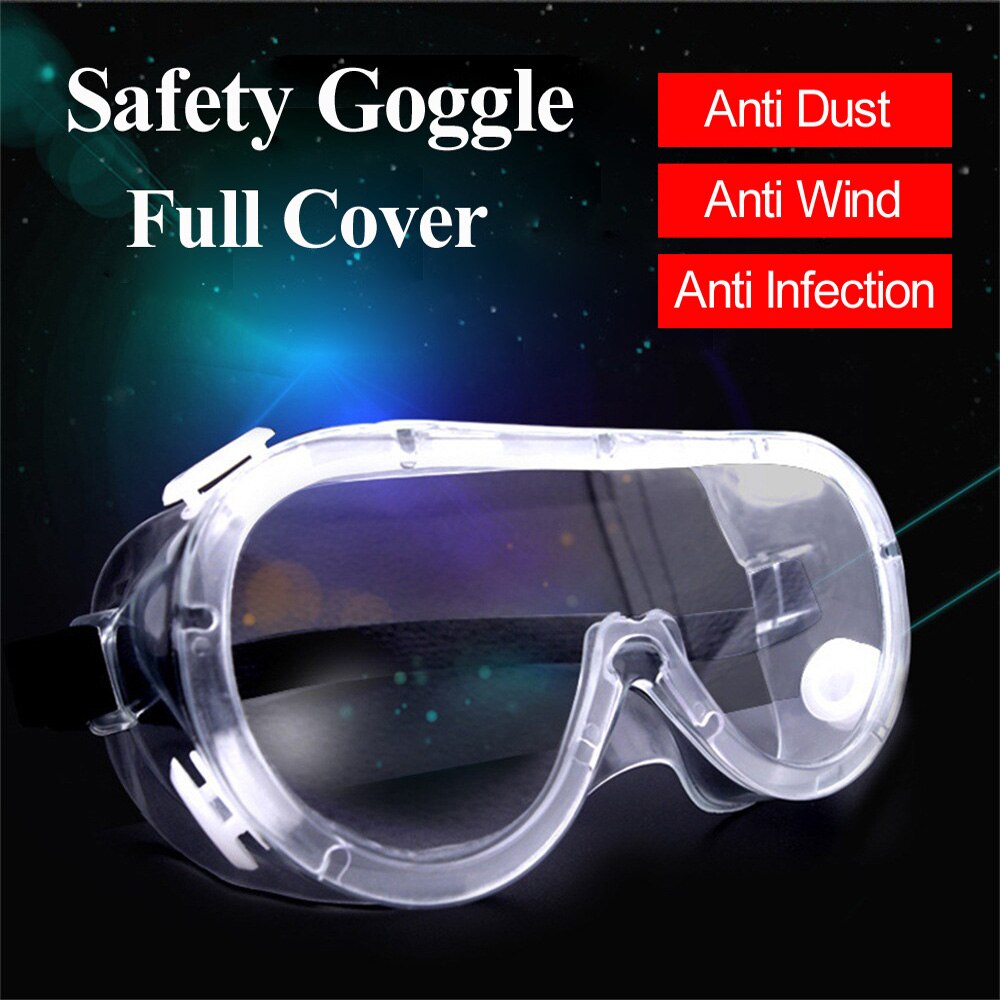 1 PC Transparent Safety Goggles Dustproof Anti-Fog... – Grandado