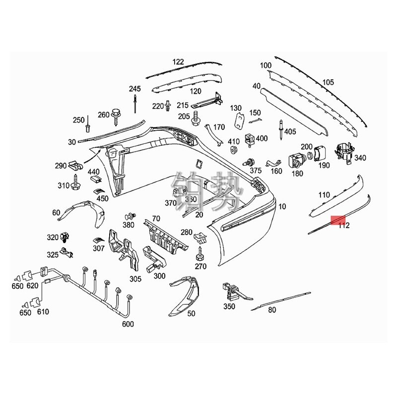 Auto Strip Links Achter 2005-mer Ced Esb EnzE200 E... – Vicedeal