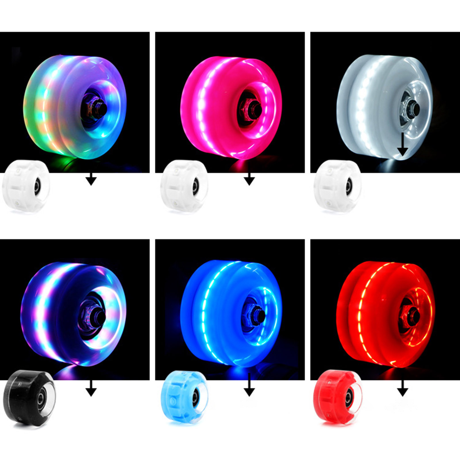 4pcs LED Flash Wheel Freestyl Skates Luminous Whee... – Vicedeal