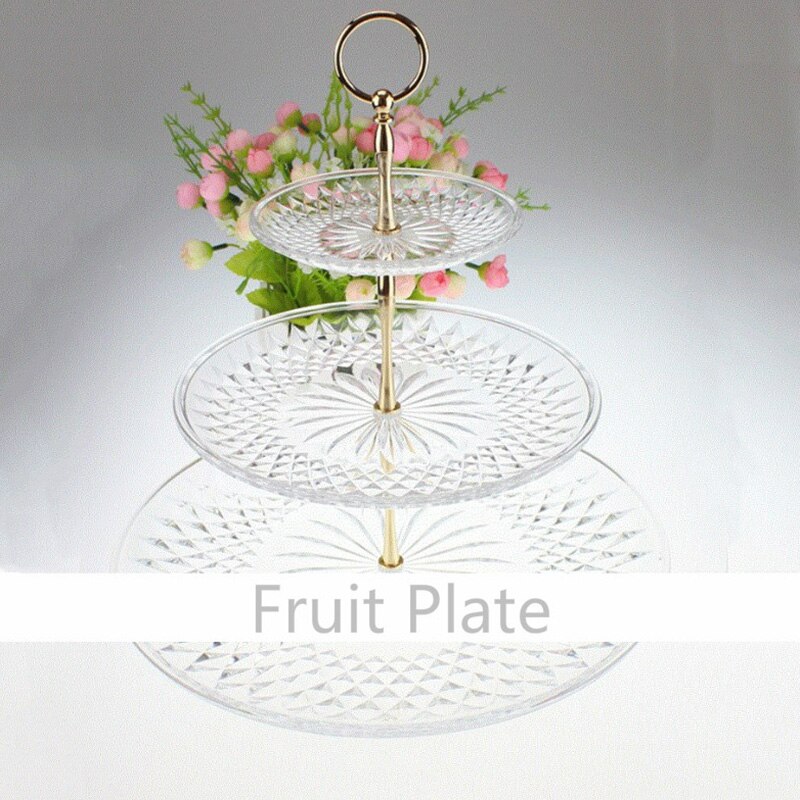European Style Three Layer Cake Stand Fruits Snack... – Grandado