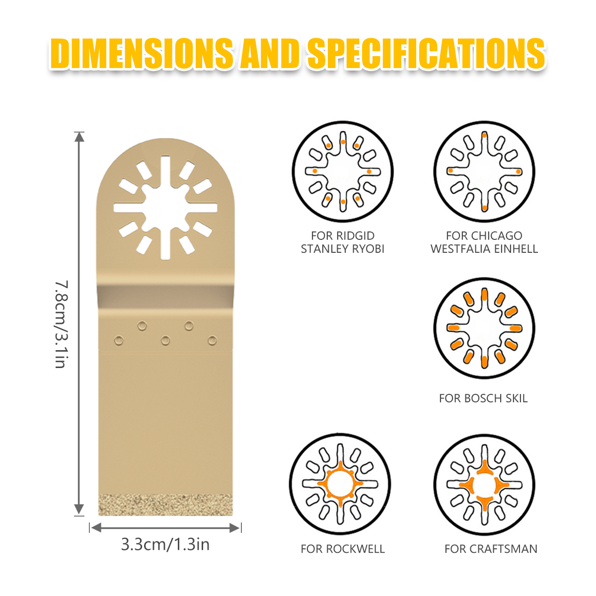 Multi-Tool Blades Set Carbide Mix Oscillerende Zaa... – LovingPrices