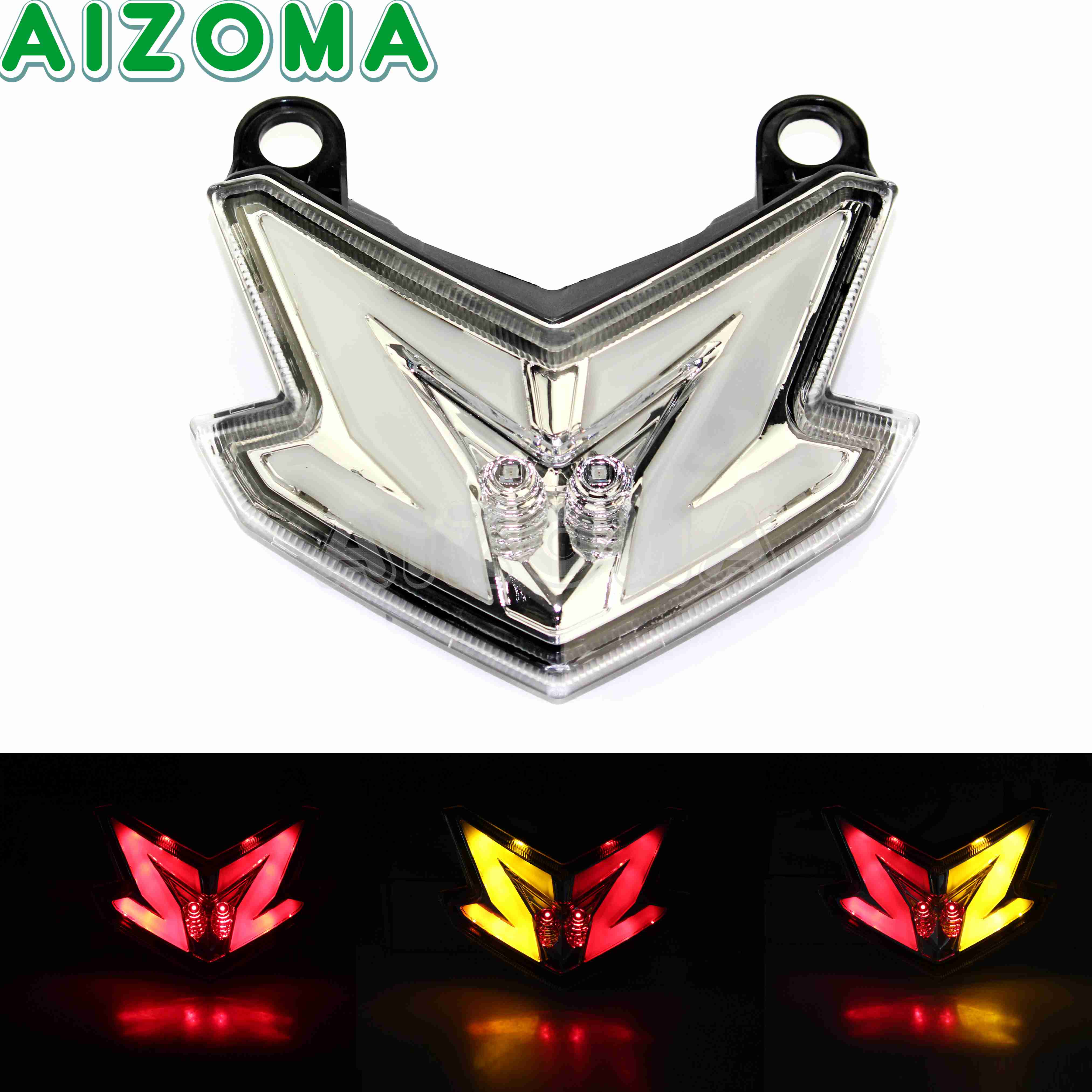 Luces LED traseras rojas para motocicleta, intermi... – Grandado
