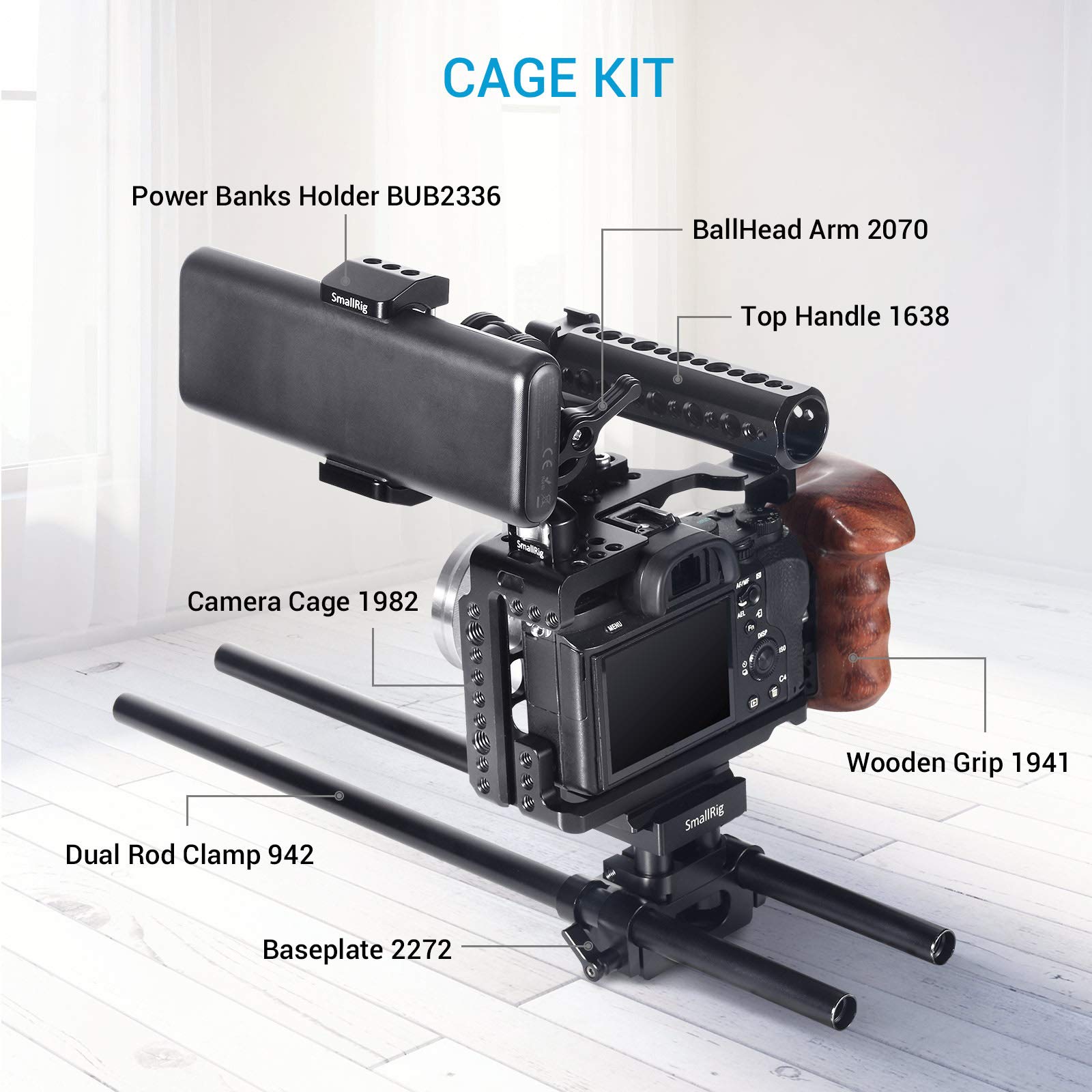 Smallrig Camera Bracket Power Bank Klem Houder Fr ... – Grandado