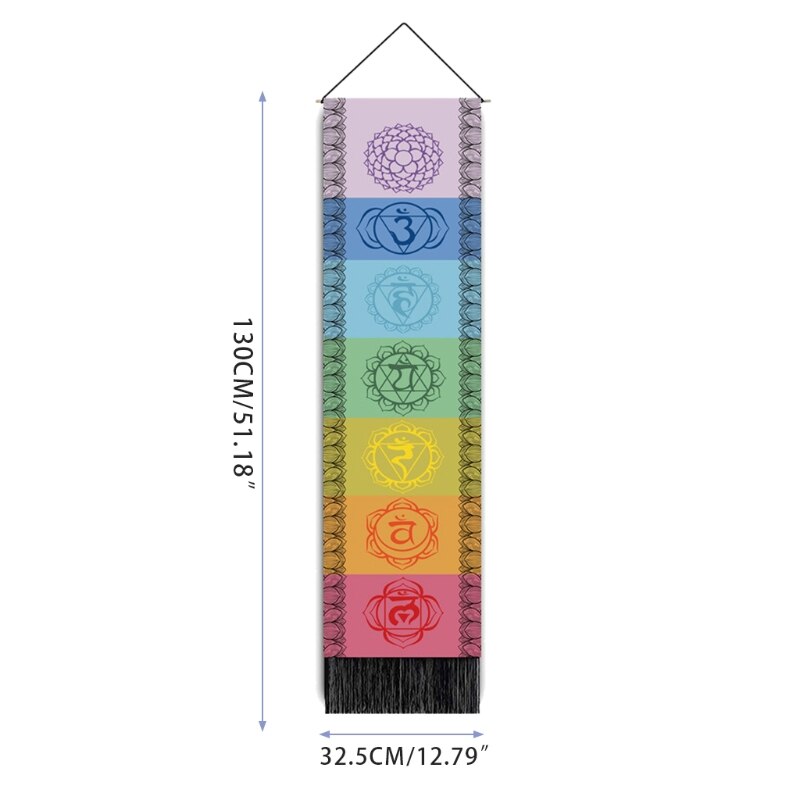7 Chakra Mandala Tapestry Yoga Meditation Banners ... – Vicedeal