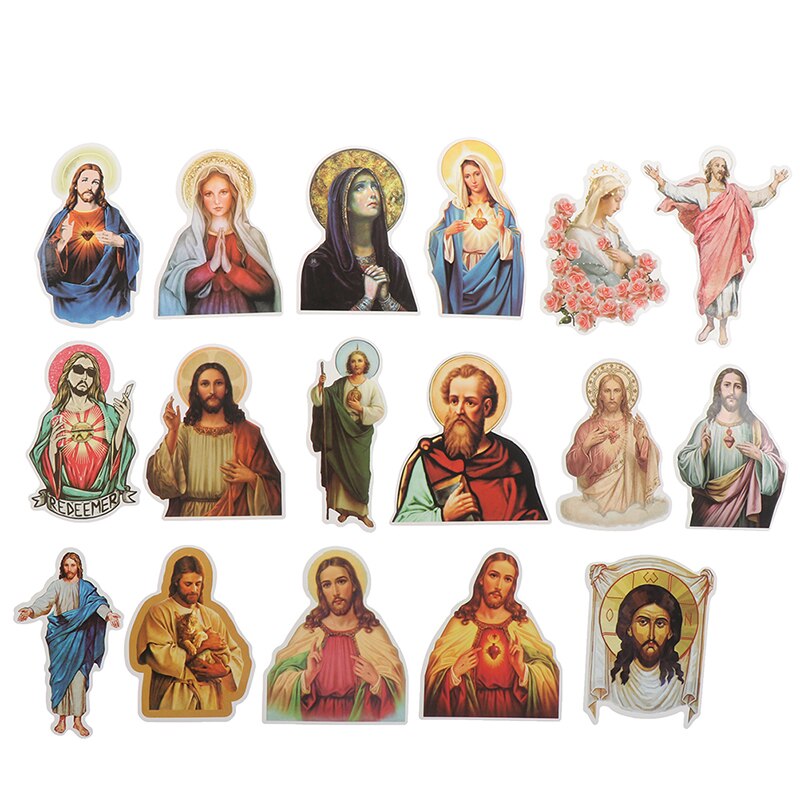 68pcs Jesus Christian Prayer Cartoon Stickers Toy ... – Grandado