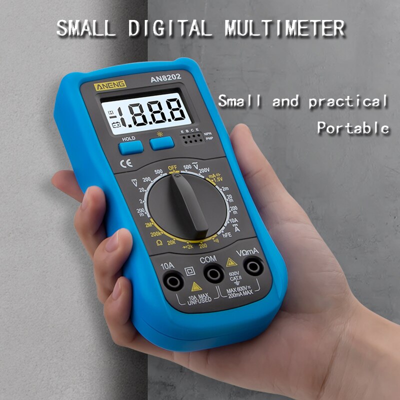 LCD Digital Multimeter Portable DC AC Voltage Diod... – Vicedeal