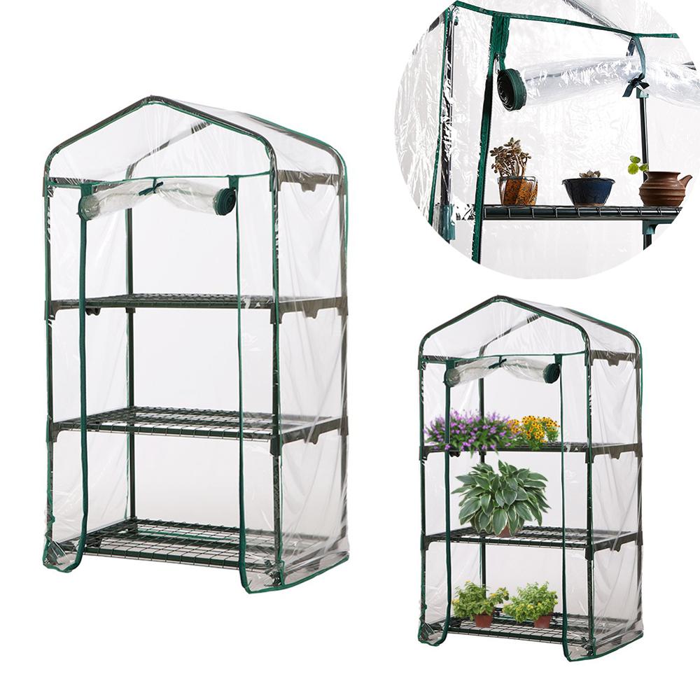 PVC Garden Greenhouse Plants Cover 3-Tier Portable... – Grandado