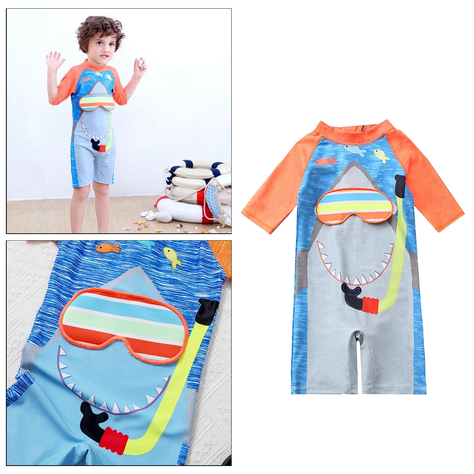 Kid Badpak Een Stuk Jongens Badmode Zwemmen Appara... – Vicedeal