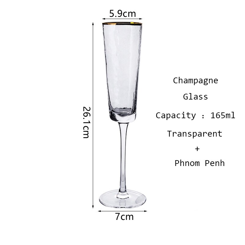 Wein Glas Hammer Champagner Glas Blei-freies Luxus... – Grandado