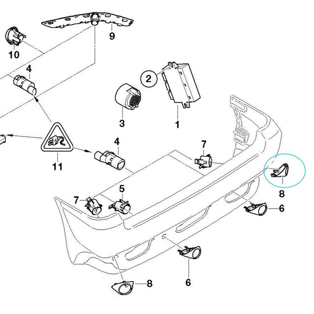 Outner Cover for BMW E53 X5 SAV Rear Left Right Pa... – Vicedeal