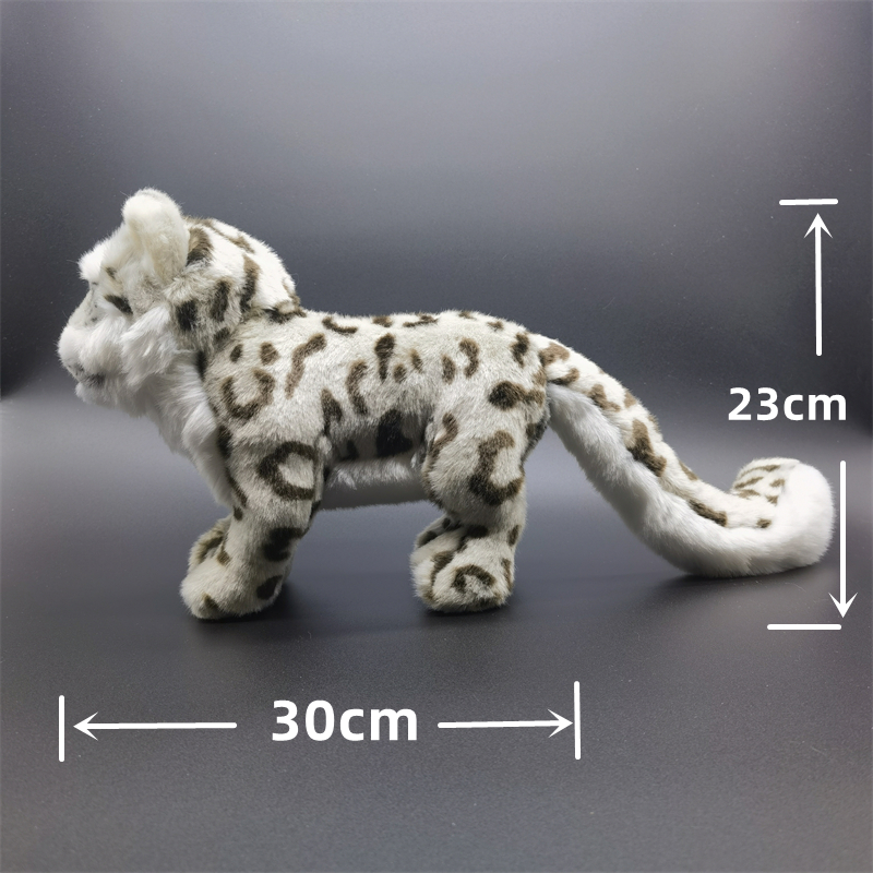 Snow Leopard Plush Toy High Fidelity Cute Snow Pan... – Vicedeal