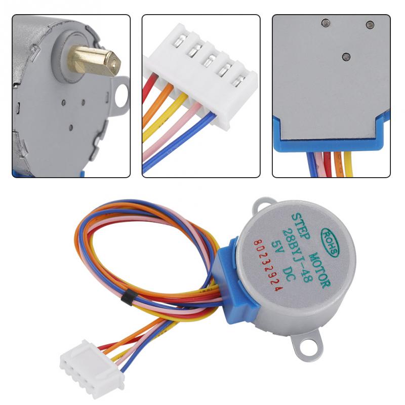 5pcs/Lot DC Stepper Motor DC 5V 4-Phase 5-Wire mot... – Grandado