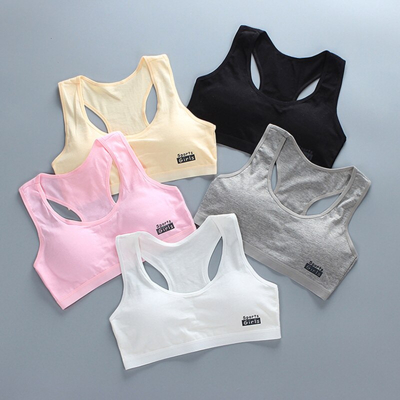 Girl Sports Cotton Kids Underwear Vest Soft No Rin... – Vicedeal