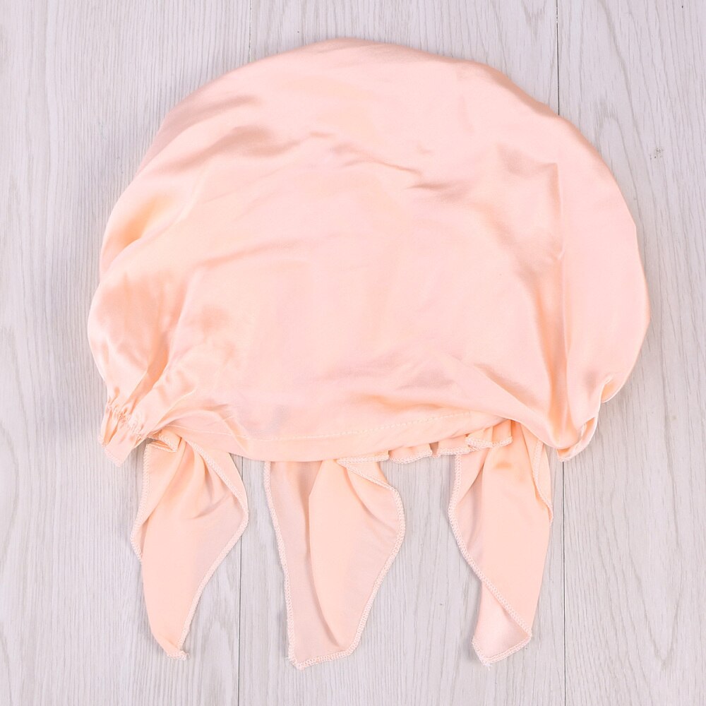 Mulberry Silk Night Sleeping Cap Long Hair Bonnet ... – Vicedeal