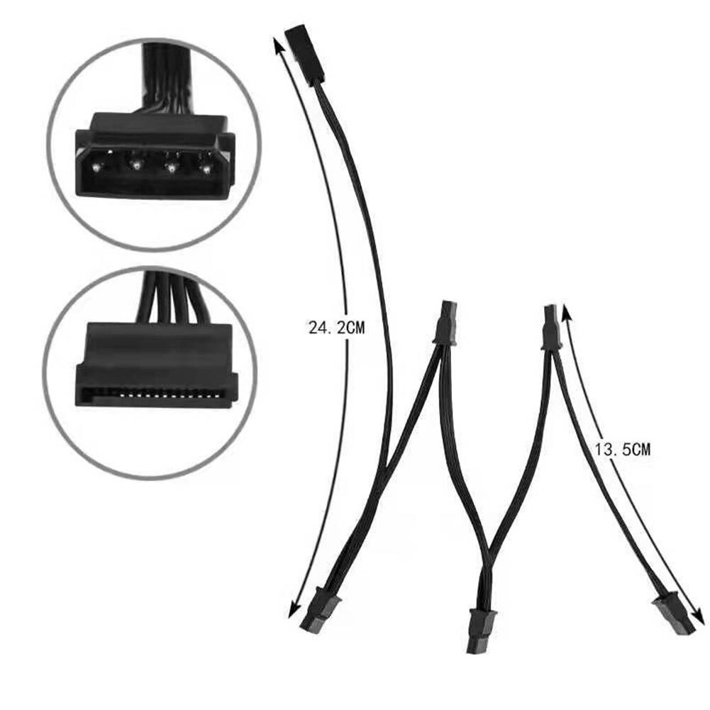 Molex 4 Pin 1 to 5 SATA 15 Pin Hard Drive Power Su... – Grandado