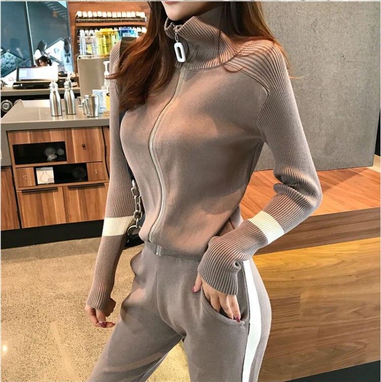 Women 's Sport Trainning Knitting Tracksuits T... – Vicedeal