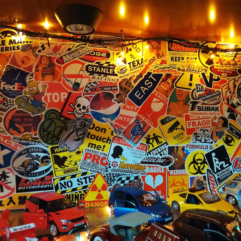 50 PCS Warning Sticker Reminder Danger Ban Signs W... – Grandado