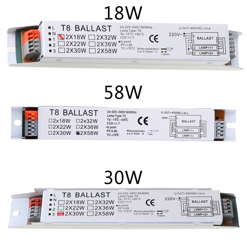 T8 220-240V AC 2x58W Wide Voltage Electronic Balla... – Vicedeal