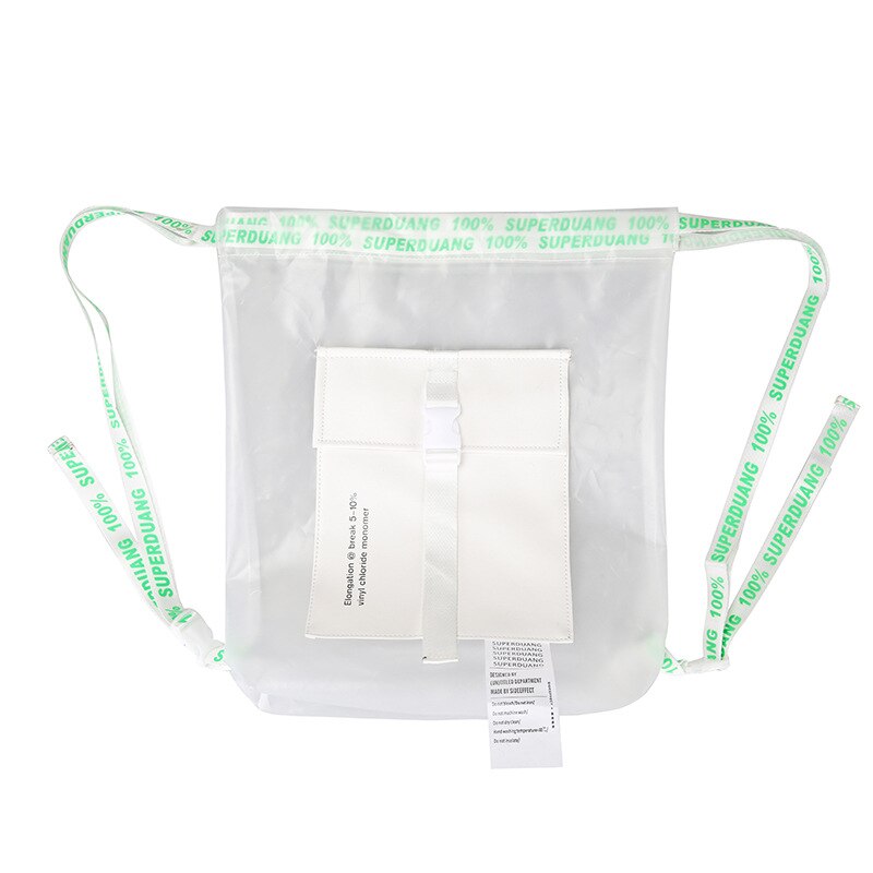 Summer Transparent PVC Backpack Female Cool Outdoo... – Vicedeal