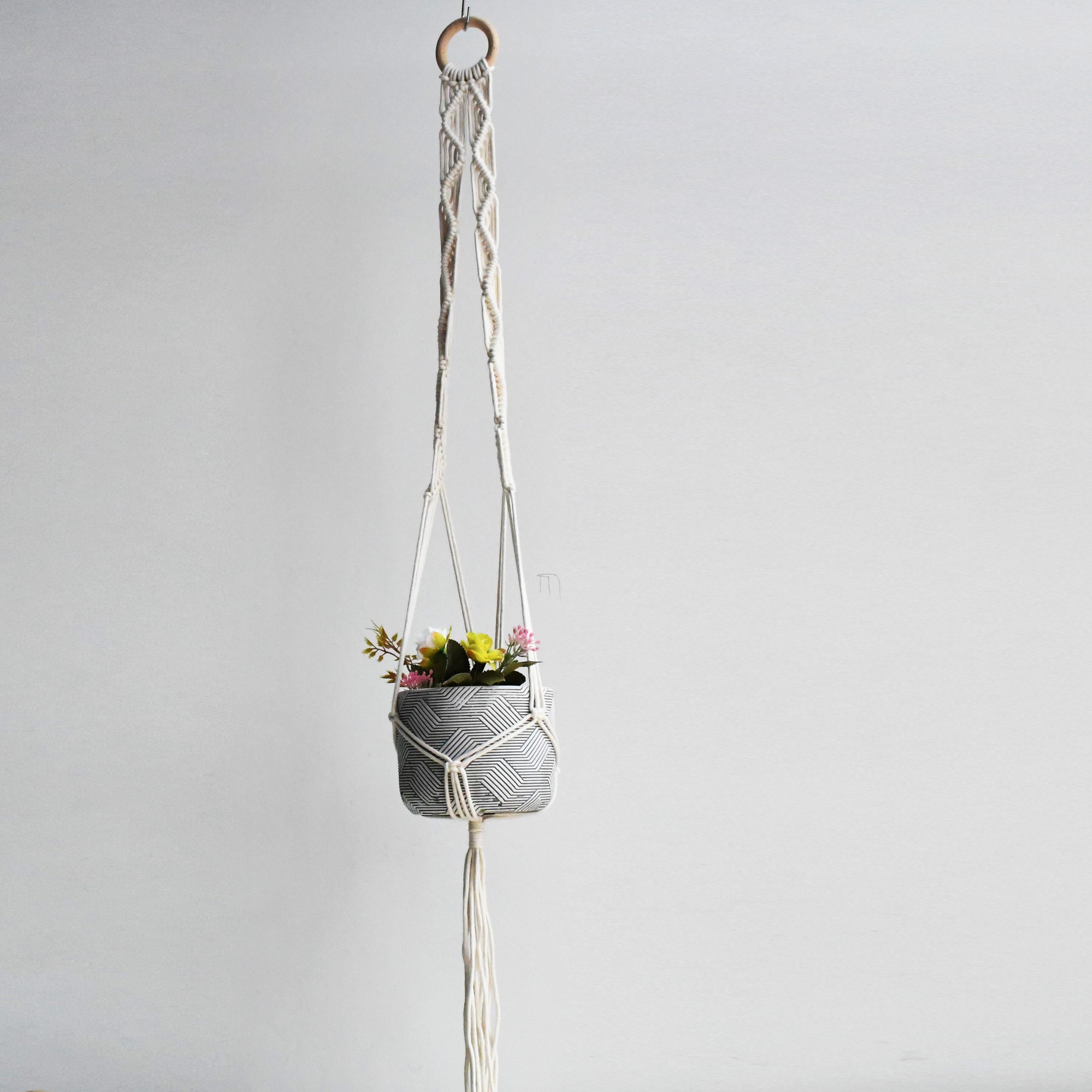 good macrame plant hanger pot hanger pot holder pl... – Grandado