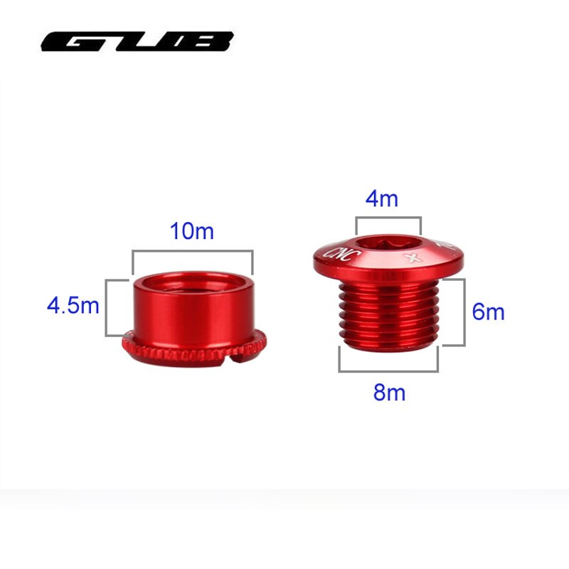GUB 5pcs Bike Crank Arm Bolt M8x8mm/M8 * 6mm Disc ... – Vicedeal