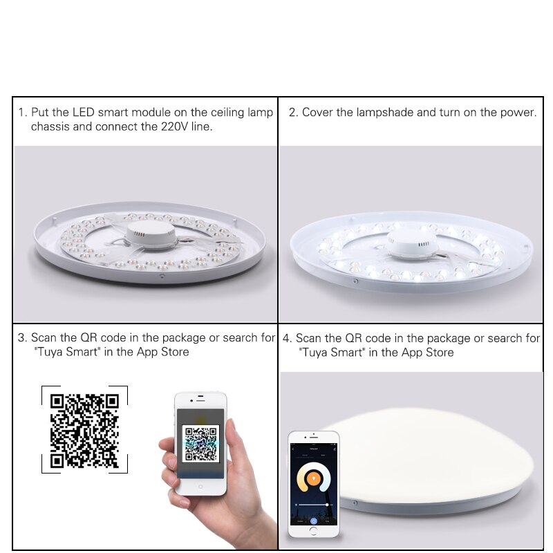 Smart home control Tuya Smart Life LED ceiling lig... – Grandado
