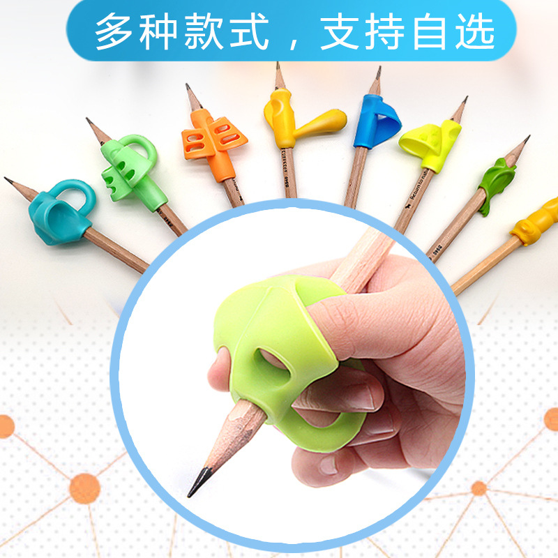 Three-Finger Pen Silicone Baby kid Learning Writin... – Vicedeal