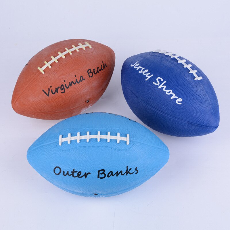 21cm Rubber rugby school training ball for teenage... – Vicedeal