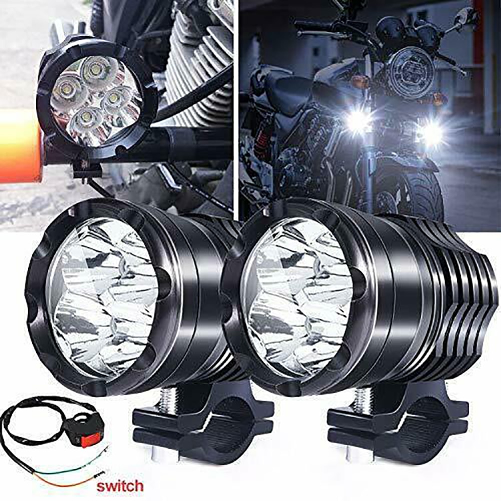 2 stücke Motorrad Led Scheinwerfer Wasserdicht Mot... – Vicedeal