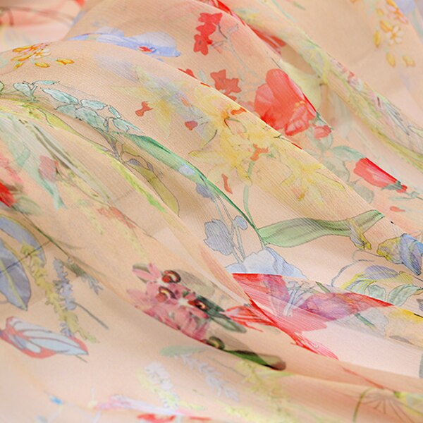 3 colors digital printing silk fabric flower shado... – Vicedeal