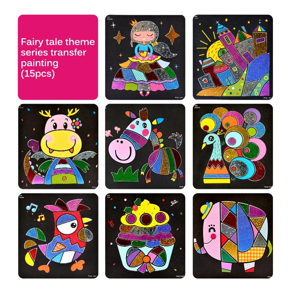 DIY Cartoon Magic Transfer Painting Crafts For Kid... – Grandado