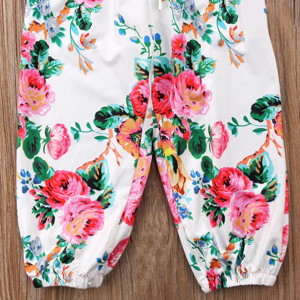 Toddler Baby Girls Kids Floral Romper Jumpsuit Sum... – Grandado