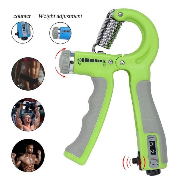 R-shape Adjustable Hand Grip Gym Strength Countabl... – Grandado