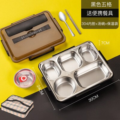 304 stainless steel lunch box, student office work... – Grandado