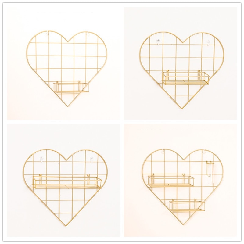 Ins Diy Grid Decoratie Foto Muur Iron Mesh Muur Op... – Vicedeal