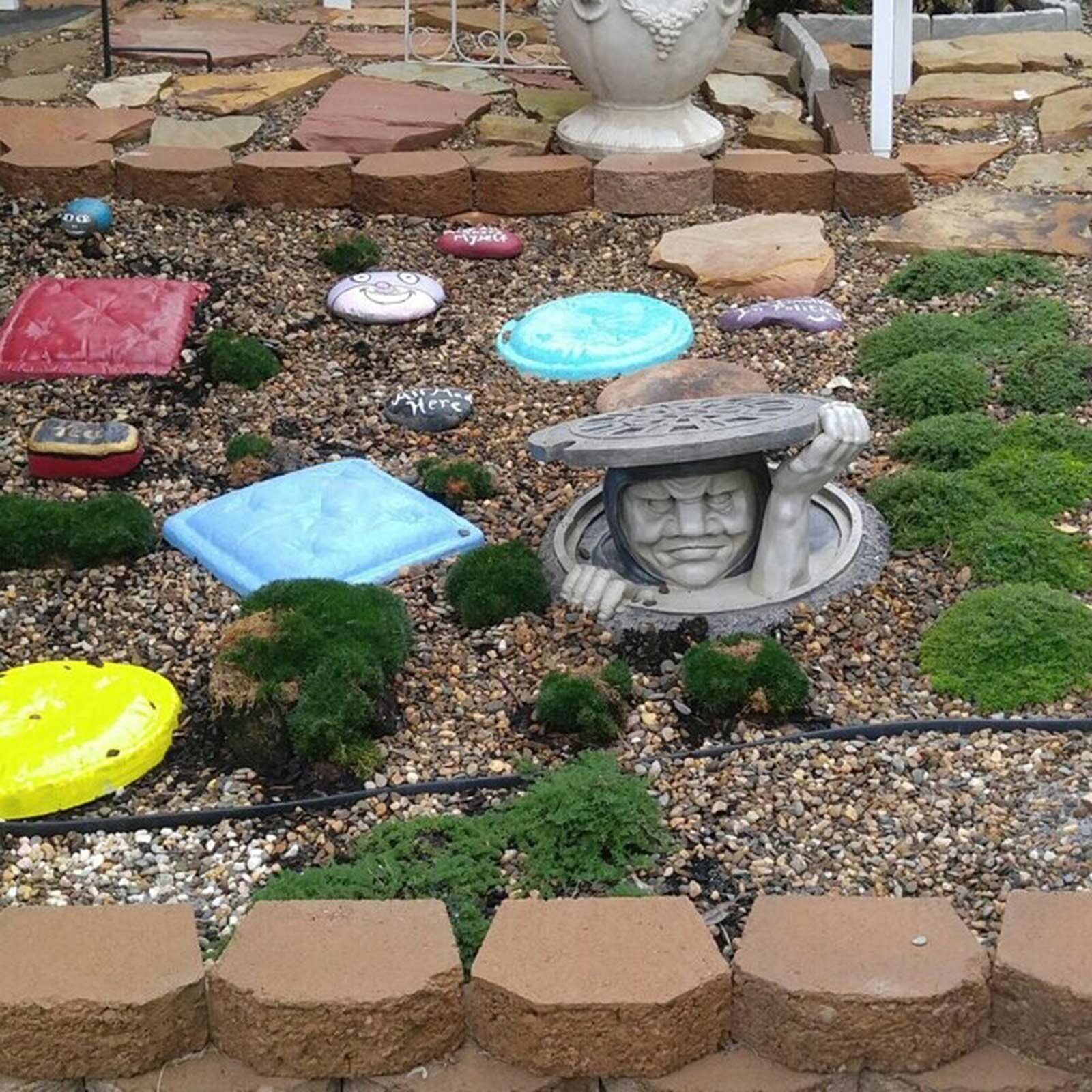 De Dweller Hieronder Tuin Standbeeld Hars Sculptuu... – Vicedeal