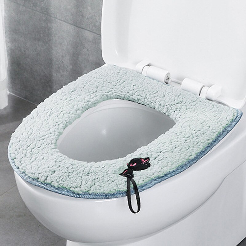 Household Toilet Seat Washer Plush Cute Toilet Sea... – Vicedeal