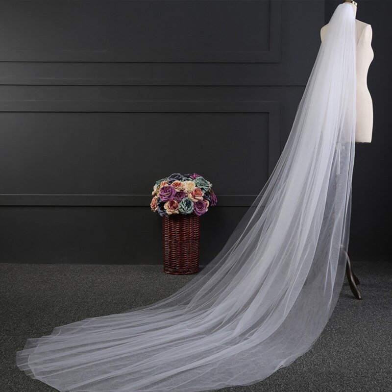 3 Meters 2 Layer Wedding Accessories Wedding Veil ... – Grandado