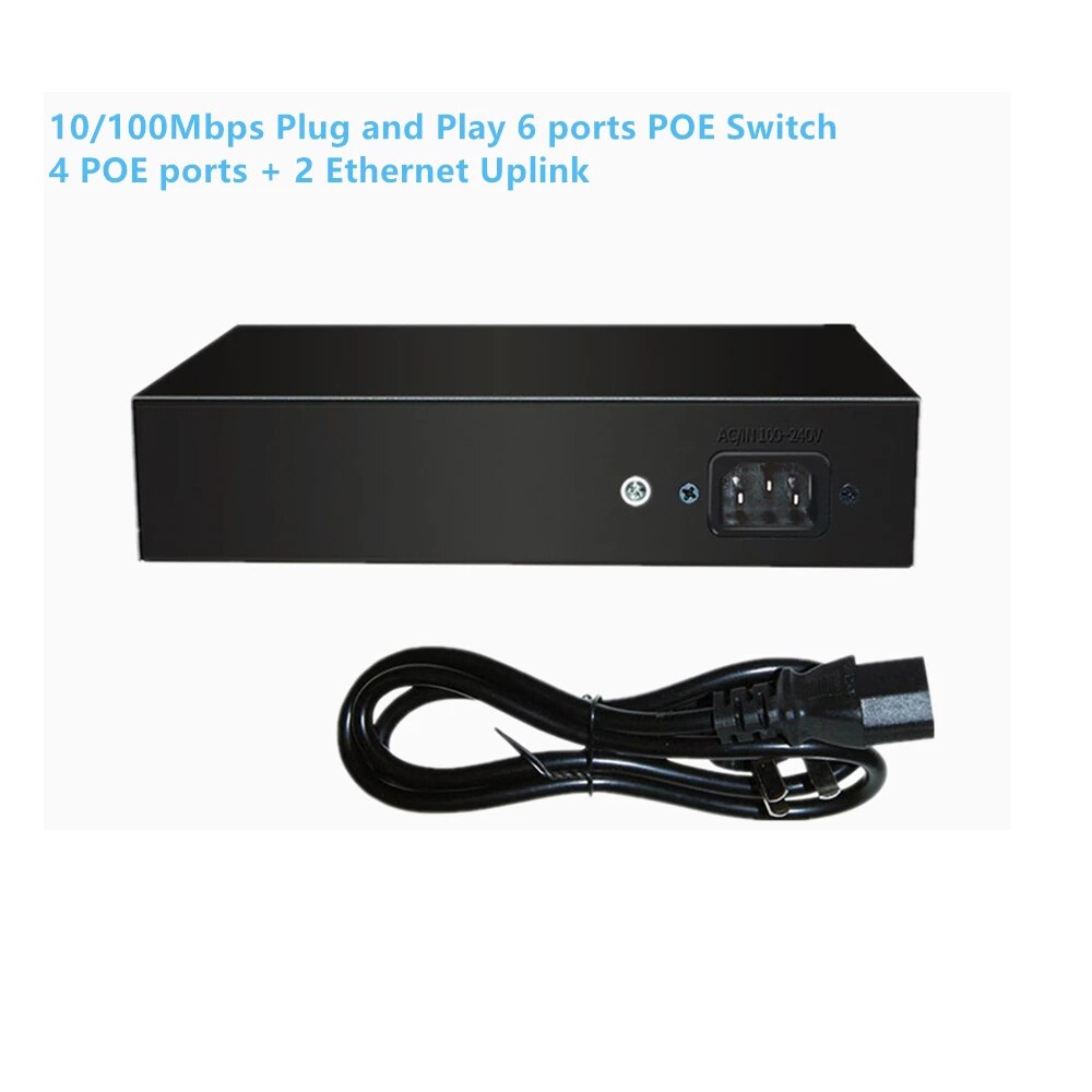 KuWFi Smart POE Switch 4 Port POE 2 Port Uplink Me... – Grandado