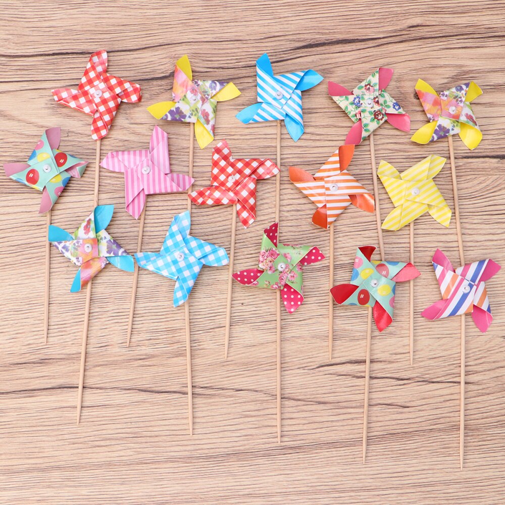 36pcs Spinning Windmill Cake Toppers Funny Cupcake... – Grandado