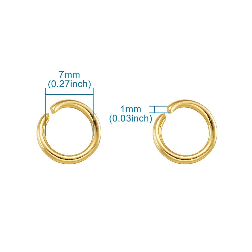 200 ~ 500 Stuks 3 Mm 4 Mm Golden Rvs Loops Open Ju... – Grandado