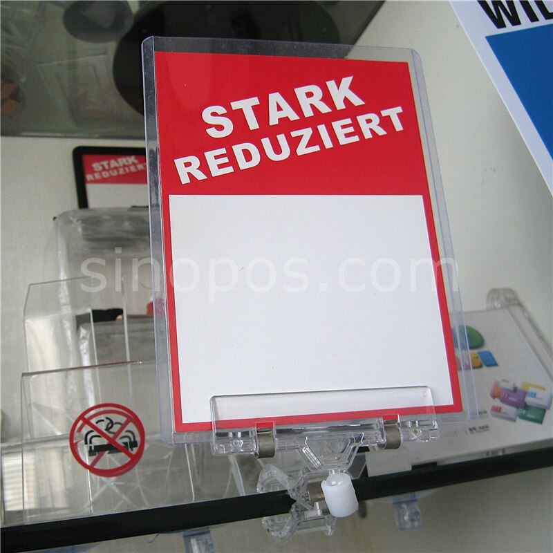 Vinyl Pouch Sign Holder, A4 A5 A6 tag price hard c... – Grandado