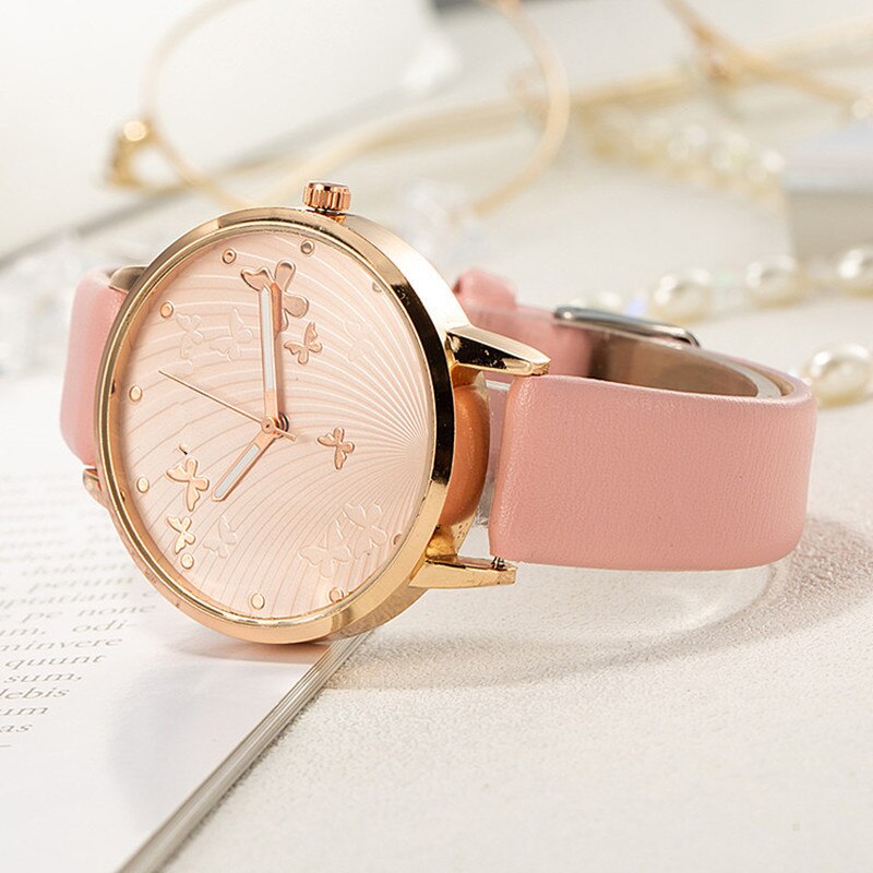 1Pcs Printed Butterfly Luxury Women Watche Simple ... – Grandado